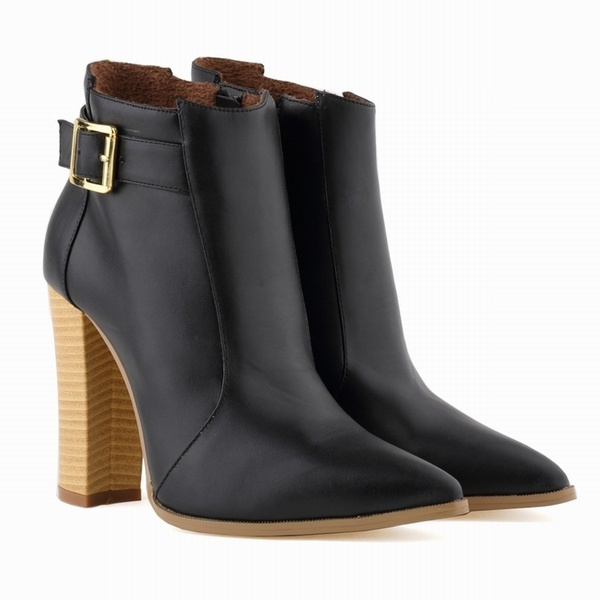 WOMENS LADIES WINTER POINTED TOE MATT PU LEATHER HIGH HEELS CASUAL ...