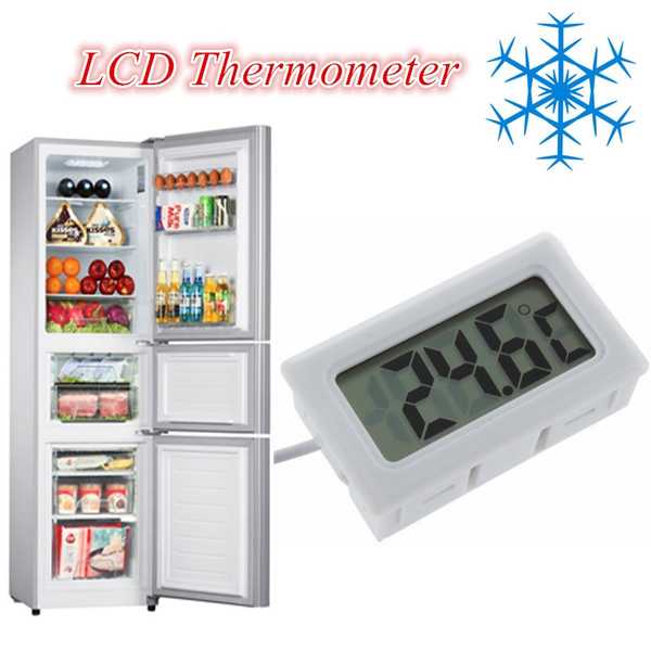 LCD Refrigerator Freezer Fridge Digital Thermometer Temperature -50 ...
