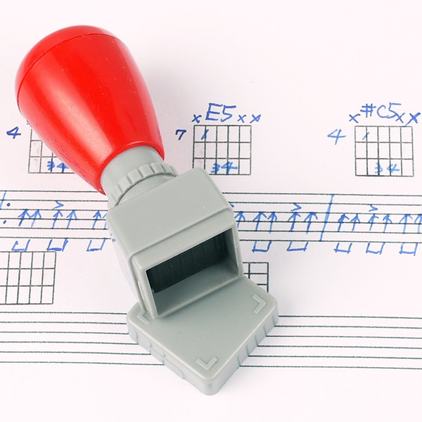 Guitar Ukulele Chord Stamp Player DIY Mini Rubber Stamp | Wish