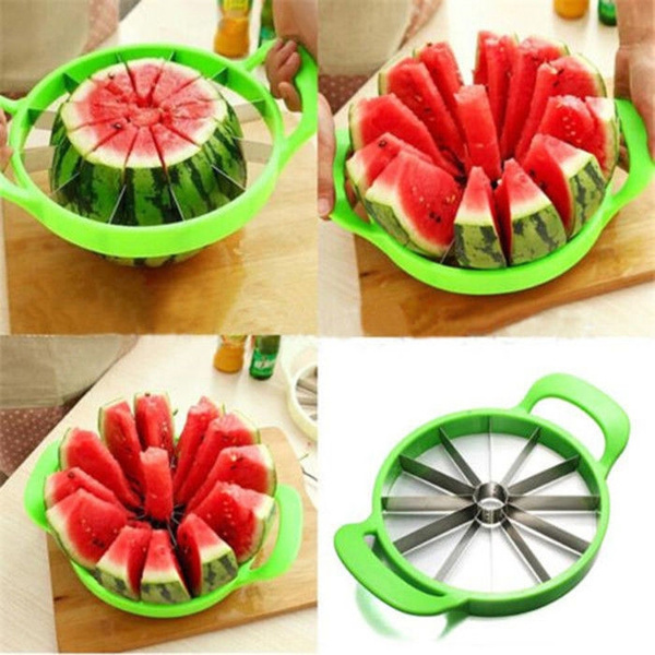 Stainless Steel Watermelon Cutter Cantaloupe Melon Slicer Kitchen Fruit ...