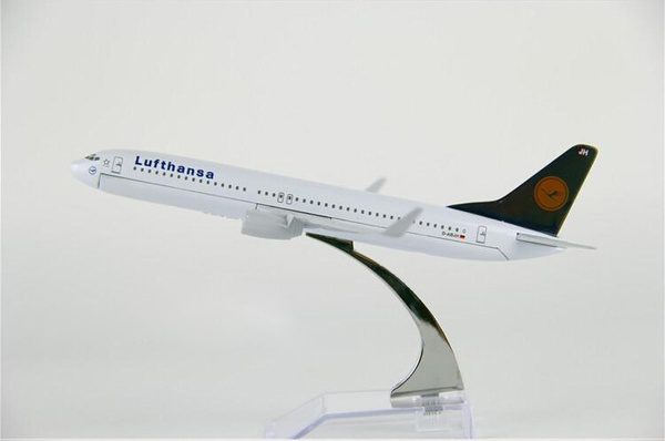 Size 1:400 plane model Boeing 737 Lufthansa aircraft B737 Metal ...