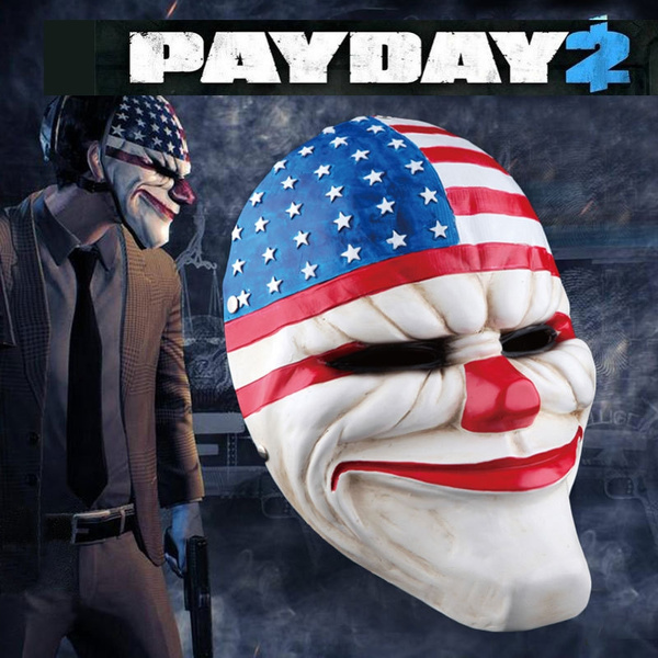 Payday 2 Dallas, Chains, Hoxton, Wolf cosplay face mask for halloween ...