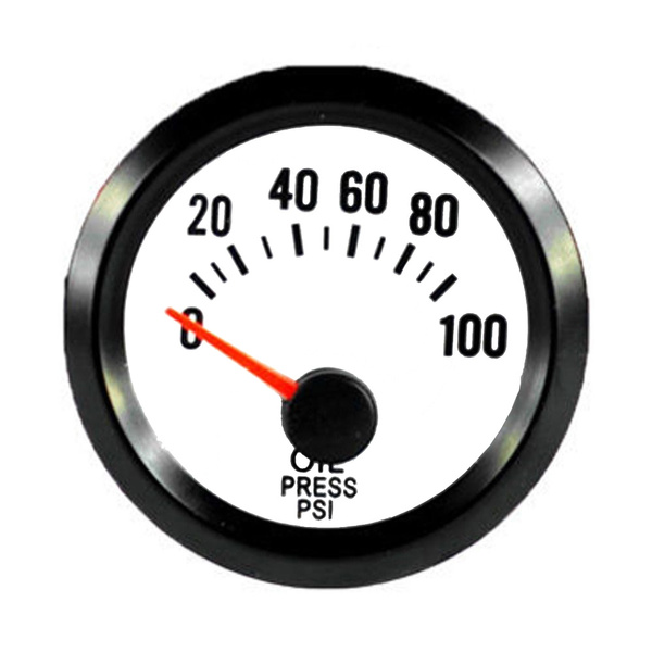 Car Vehicle Black 2" 52mm Pointer Indicator Oil Press Pressure Gauge ...