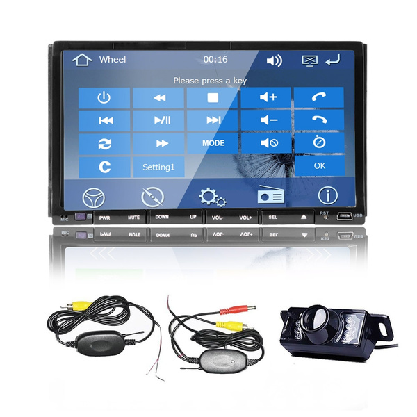 WinCE 8.0 OS Model 7-Inch Double 2 DIN In Dash GPS Receiver Car stereo ...
