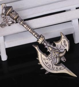 WOW Weapons Frostmourne Shadowmourne Axe Alloy Metal Model Keychain Key ...