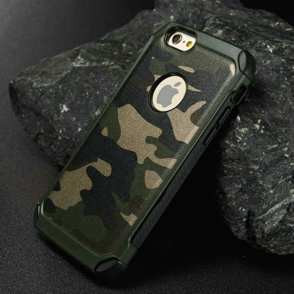 2 in 1 Military Camouflage Navy Army Hard Case For iPhone 4 4S 5 5S 6 ...