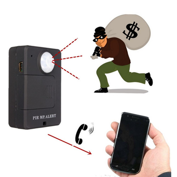 Mini Wireless PIR Infrared Sensor Motion Detector GSM Alarm System Anti ...