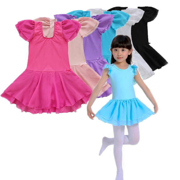 iEFiEL Girls Kids Ballet Dancewear Skating Dress Leotard Skirt Costume ...