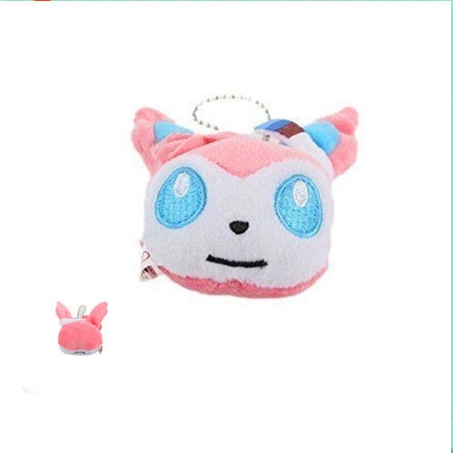 New Pokemon Eevee Sylveon Plush Stuffed Toys Mini Doll 2.5in Stuffed ...