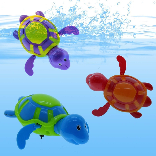 Cute Bath Swimming Tub Pool Toy Baby Boys Girls Bathing Turtle Animals ...
