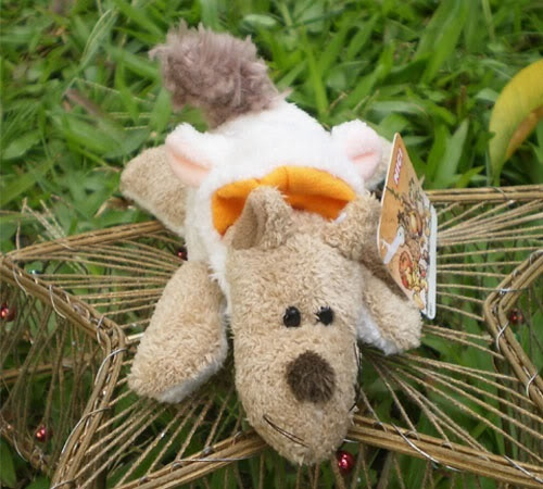 Mini Plush toy Classic White Wolf refrigerator Fridge Magnet Stuffed ...