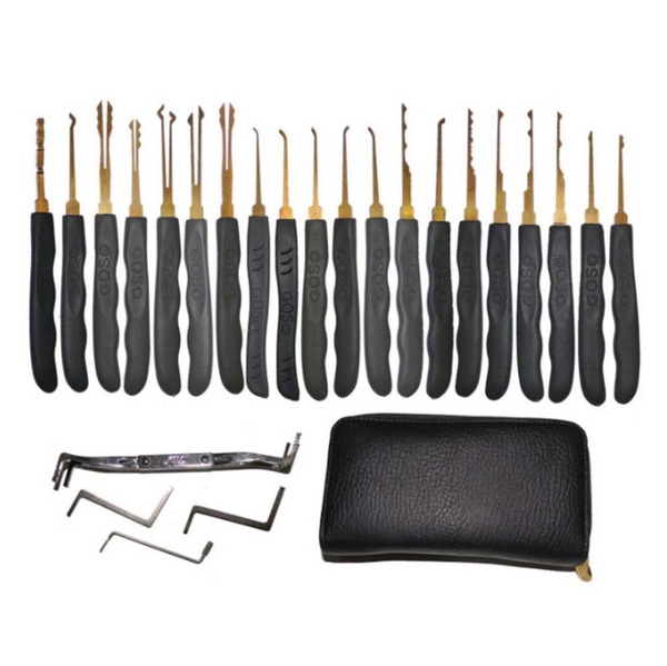 New 24 sets High-end Unlocking Picklock Tools Set Bag Pouch for Kinds ...