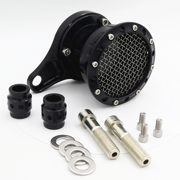 Black Anodized Nostalgia Velocity Stack Air Intake Cleaner For Harley ...