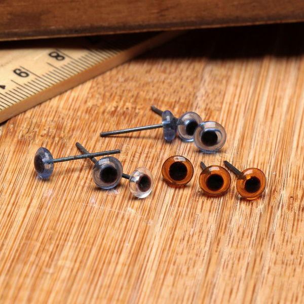 150Pairs 5mm Glass Eyes Kit For Needle Sewing Felting Bear DIY Dolls ...