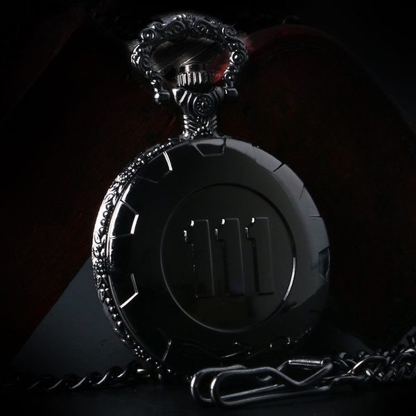 Black Fallout 4 Vault 111 Steampunk Quartz Pocket Watch | Wish Black Fallout 4 Vault 111 Steampunk Quartz Pocket Watch | Wish