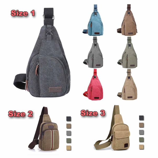 Men Military Small Canvas Satchel Shoulder Bag Messenger Bag Travel ...