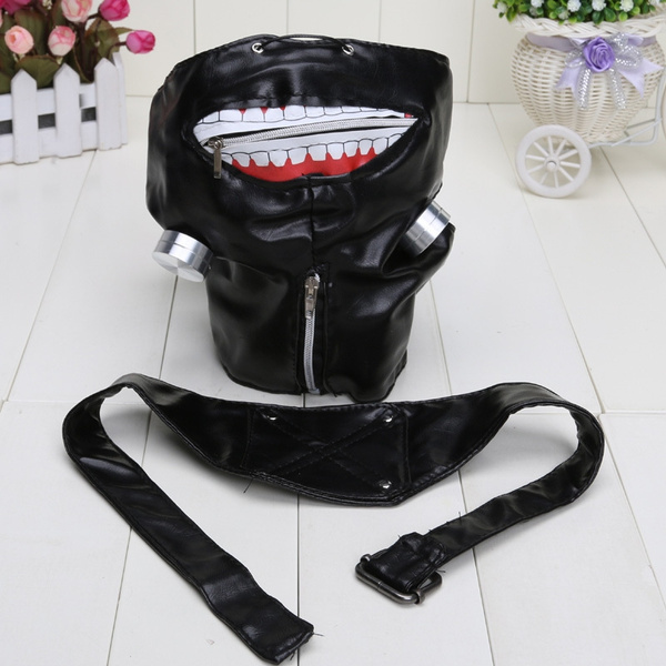 Anime Cosplay Tokyo Ghoul Kaneki Ken Mask Adjustable Zipper Masks PU ...