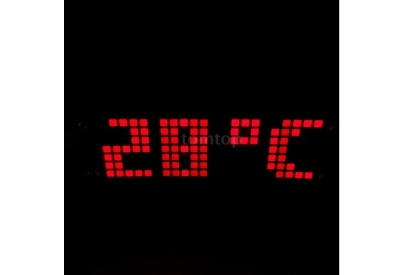 DS3231 Creative DIY Dot Matrix LED Clock Kit Desktop Precise Electronic ...