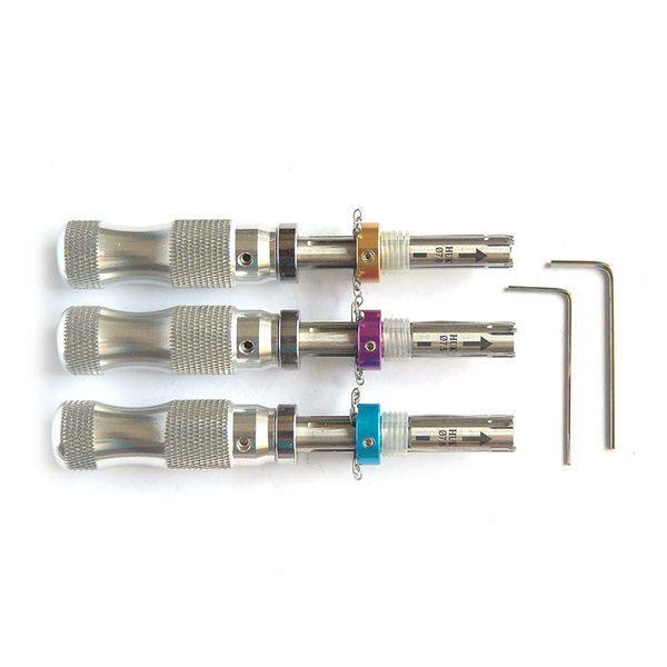 HUK lockpick Advanced 7 Pin Tubular Lock Pick 7.0/7.5/7.8mm 3pcs/set ...