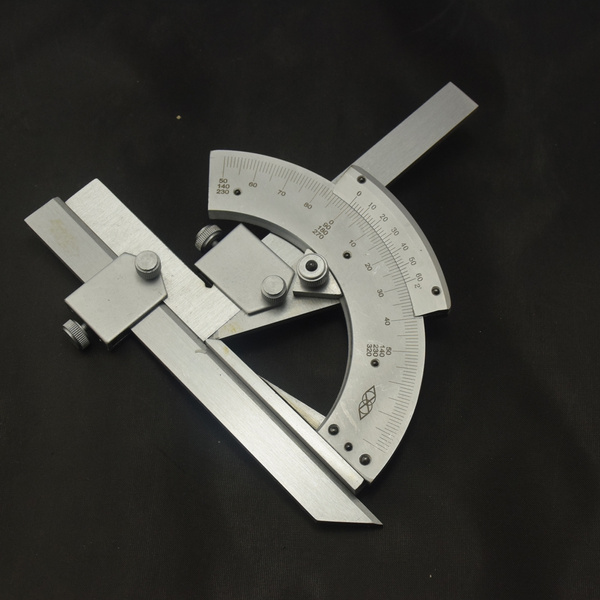 Universal Bevel Protractor 0-320 Degree Angular Dial Stainless Steel ...