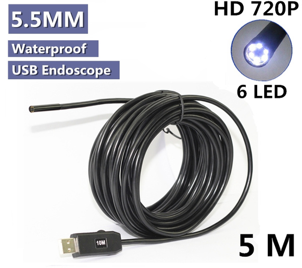 Smallest 5.5mm Lens Mini USB 2.0 Waterproof Endoscope Borescope Snake ...