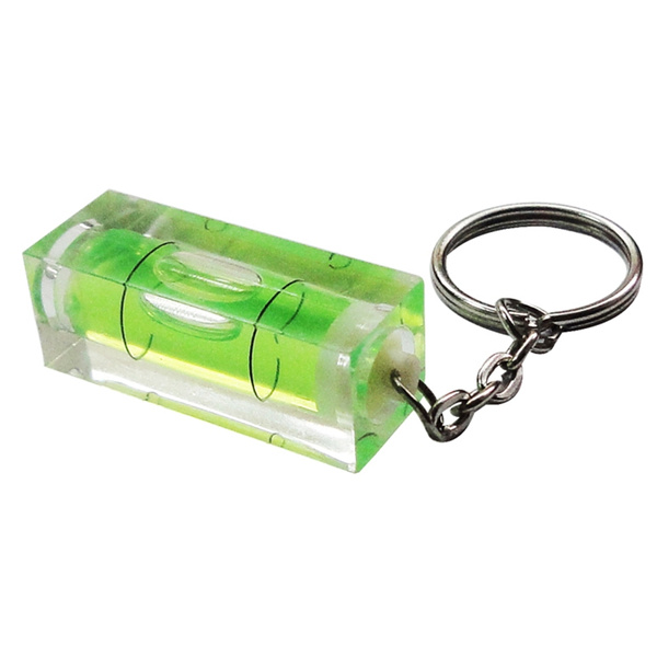 Novelty Mini Acrylic Spirit Level Keyring Keychain Key Chain Tool ...