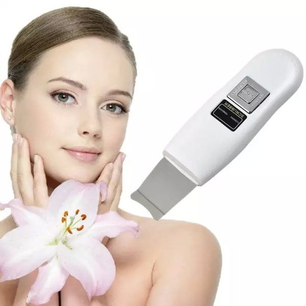 Beauty Machine Portable Facial Ultrasonic Ultrasound Ion Skin Scrubber ...