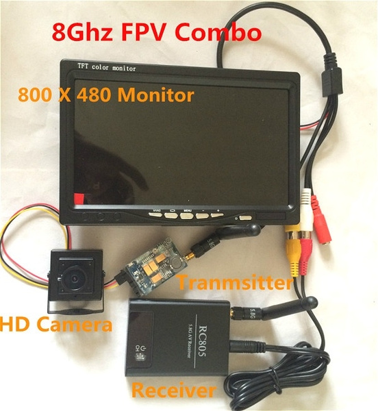 RC FPV Combo 5.8Ghz FPV System with 5.8G 200mw AV Transmitter Receiver ...