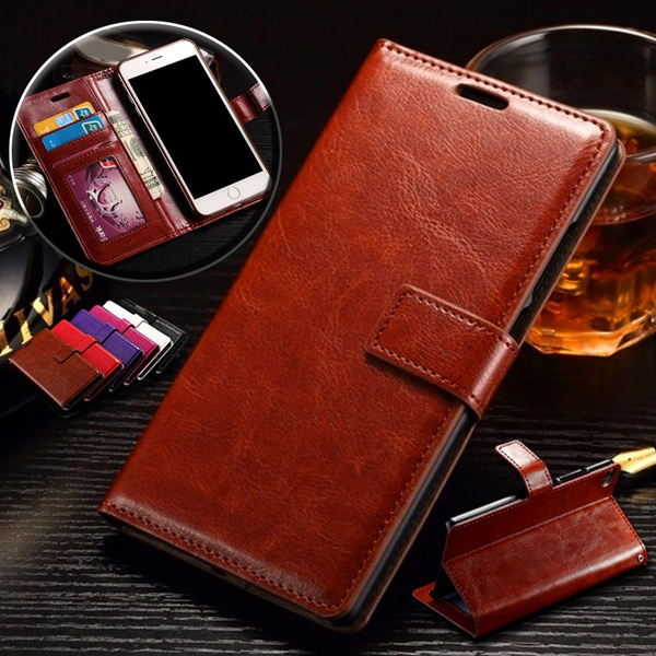 Luxury Leather Wallet Flip Cover Case For iPhone X 8 7/SE/5S/6/6S/6S ...