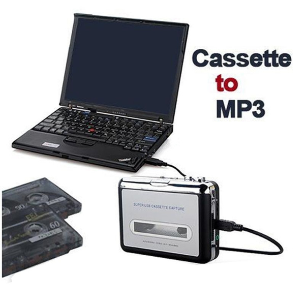Tape to PC Super USB Cassette-to-MP3 Converter Capture Audio Music ...