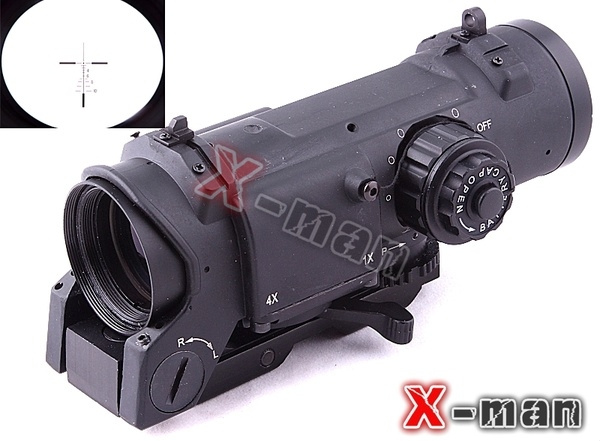 1x- 4x ELCAN Specter DR Fixed Dual Role Optic Tactical RifleScope ...