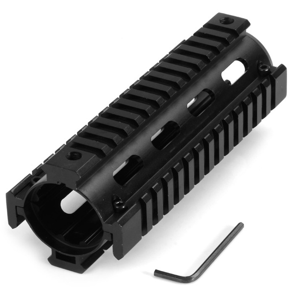 Tactical Full Metal 17cm Quad Rail System for AR15 / M4 Carbine with ...