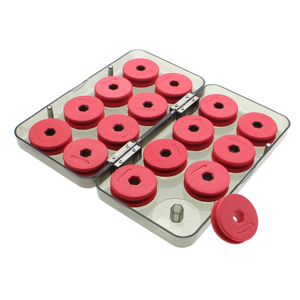 16Pcs Red Foam Winding Board Fishing Line Shaft Bobbin Spools Tackle ...