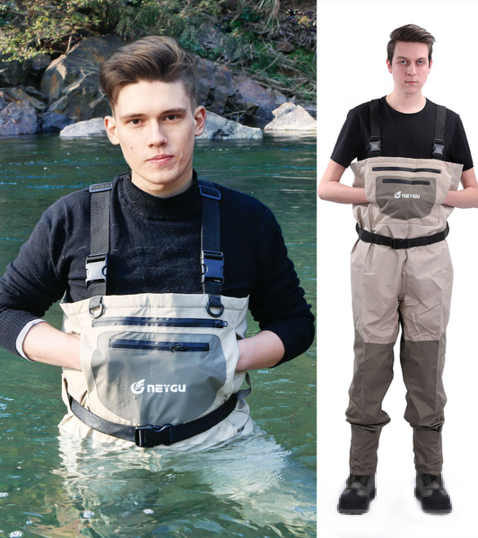 Breathable wader for fly fishing, waterproof chest fishing wader with ...