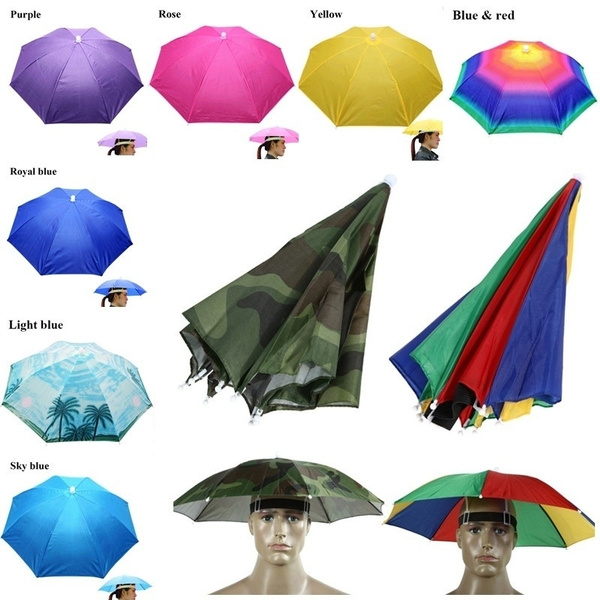 Umbrella Hat Cap Sun Shade Camping Fishing Hiking Festivals Outdoor | Wish