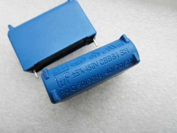 8pcs Air Conditioning Fan Capacitor CBB61 450V 1UF Pin Motherboard ...