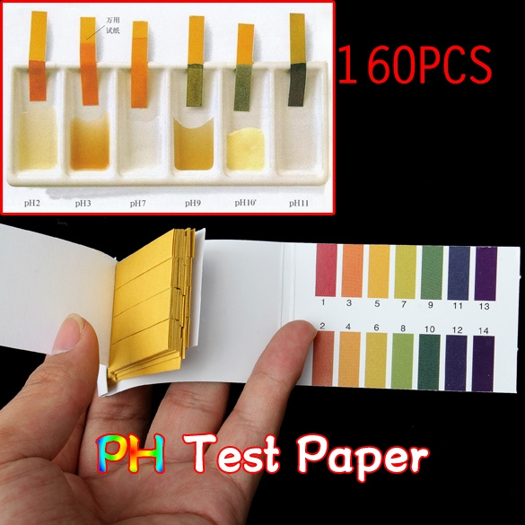 New Universal 160 Full Range 1-14 pH Test Paper Strips Litmus Testing ...