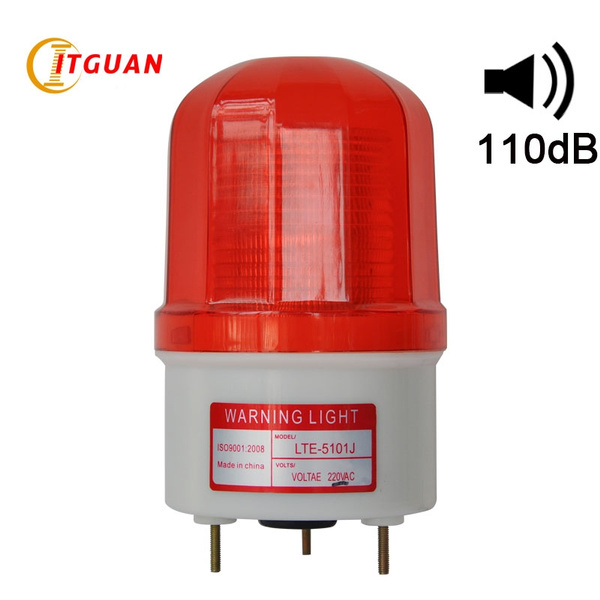 LTE-5101K AC/DC12V-380V Flashing Warning Lamp Alarm with Sound 110dB ...