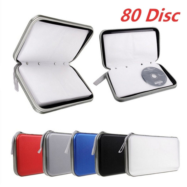 80 Disc Double-side CD DVD Storage Sleeve Carry Case Wallet Album Bag ...