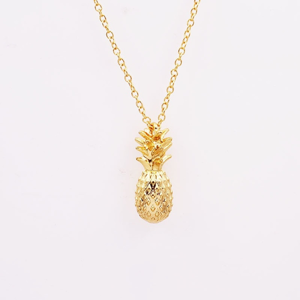 New Fashion Jewelry Chain Link Pineapple Pendant Necklace for Women ...