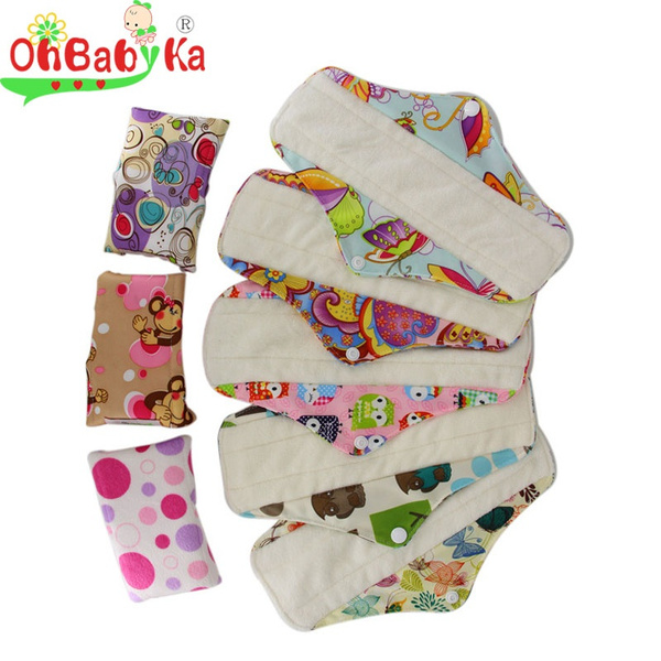 Bamboo Mama Cloths Menstrual Reusable Sanitary Liner Pads Mothers Day ...