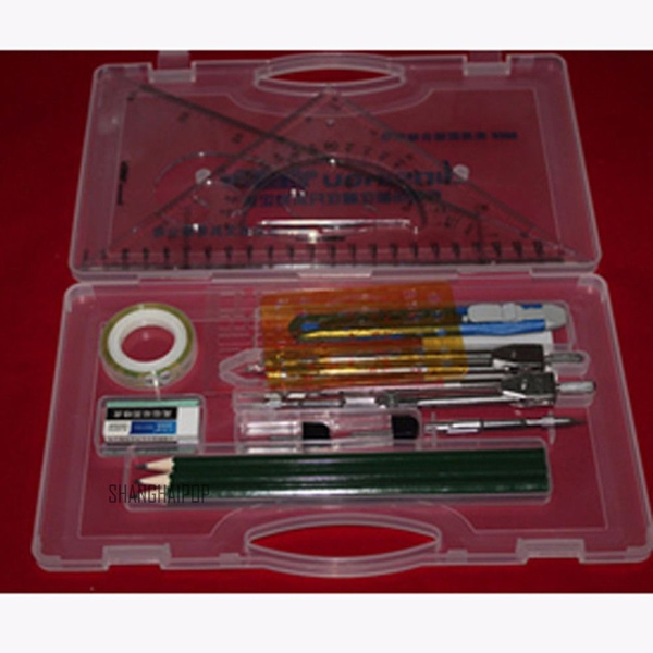 Engineering Drawing Tool Set Mechanical Geometry Drafting Compass Ruler ...