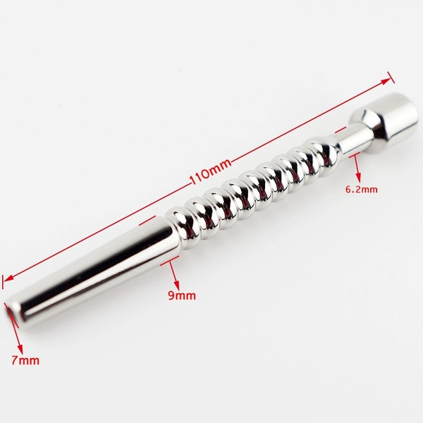 Stainless Steel Sounding Urethral Stretching Gear Chastity Urethra ...
