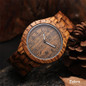Uwood Natural Solid Wood Wristwatch for Men Fashion Mens Wooden Watch ...