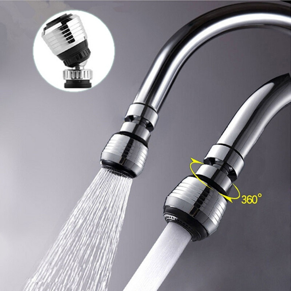 360 Rotate Swivel Faucet Nozzle Filter Adapter Water Saving Tap Aerator ...