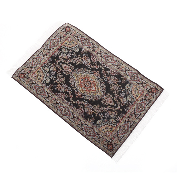 Black Miniatures Dollhouse Carpet Furniture Doll House Rug | Wish