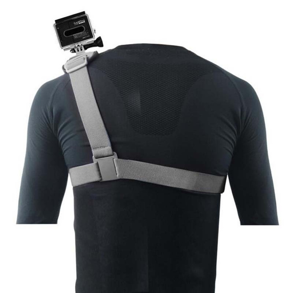 Chest Shoulder Strap Mount Harness for GoPro HD Hero 1 2 3 4 Sport ...