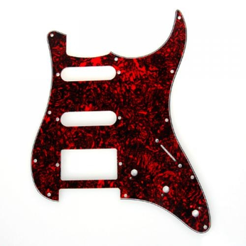 Guitar Pickguard 11 Hole Red Tortoise Shell for Strat Fender ...