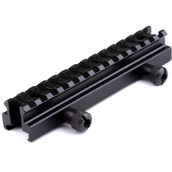 Airsoft Air Gun Tactical See-Thru AR Flat Top 1" Riser Scope Mount 20mm ...