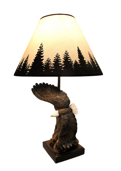 Soaring Bald Eagle Sculptural Table Lamp | Wish